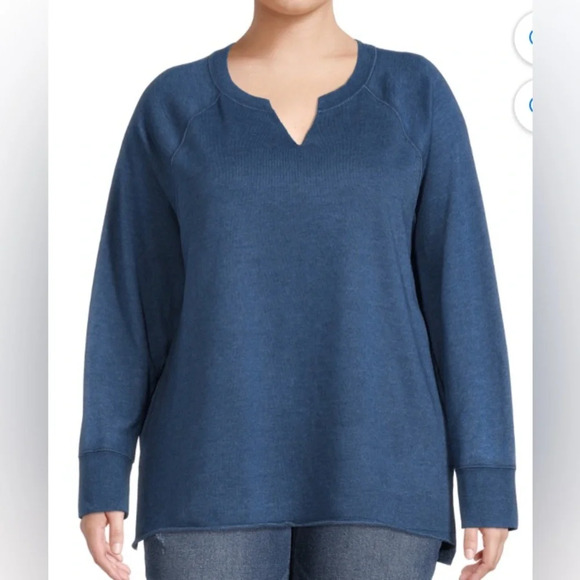 Terra & Sky | Tops | Terra Sky Womens Plus Size French Terry Sweatshirt ...